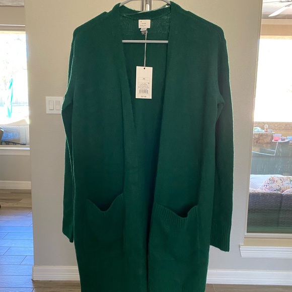 a new day | Sweaters | Womens Sweater Cardigan Duster Dark Green | Poshmark